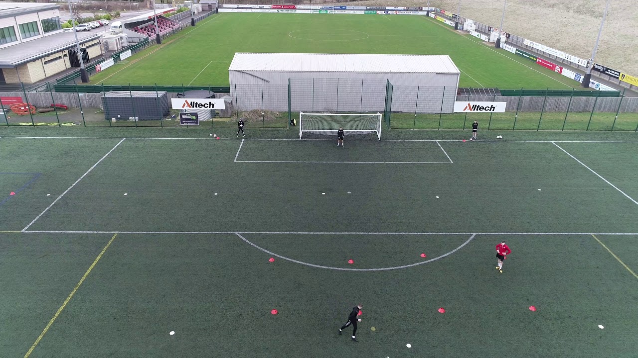 Shooting drill with academy - YouTube