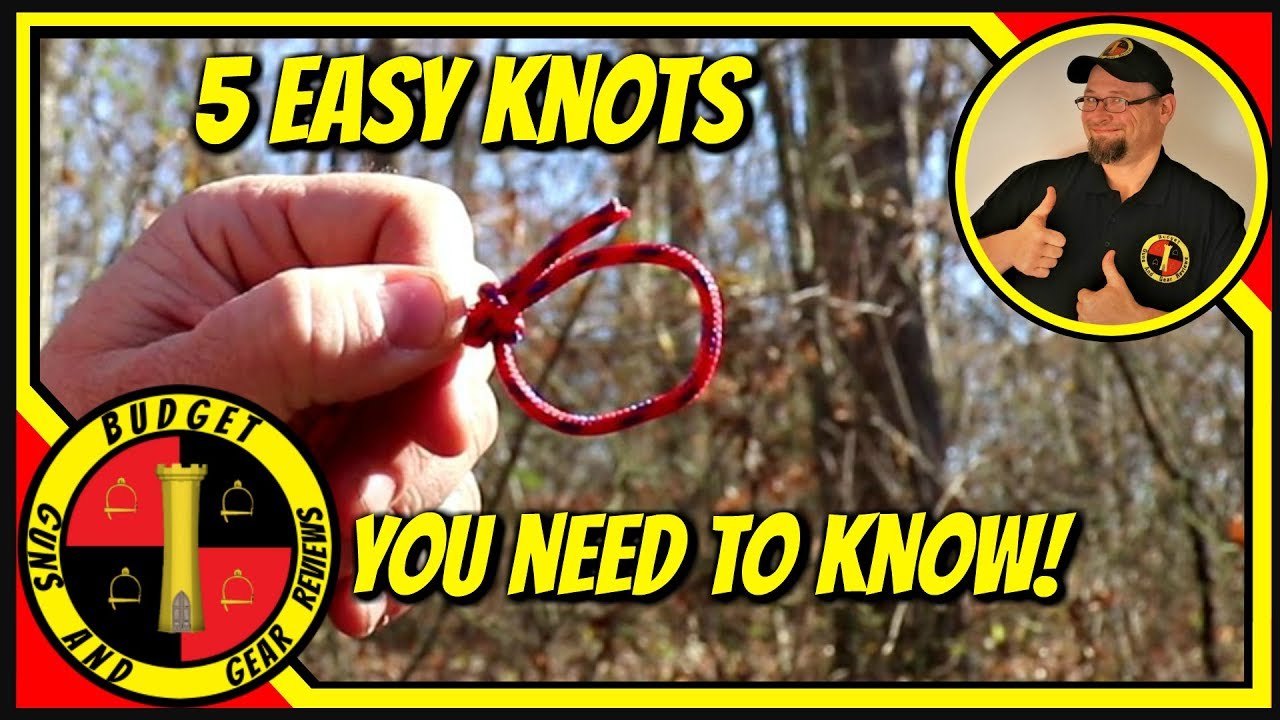 Top 5 Knots You Need To Know For Bushcraft - YouTube