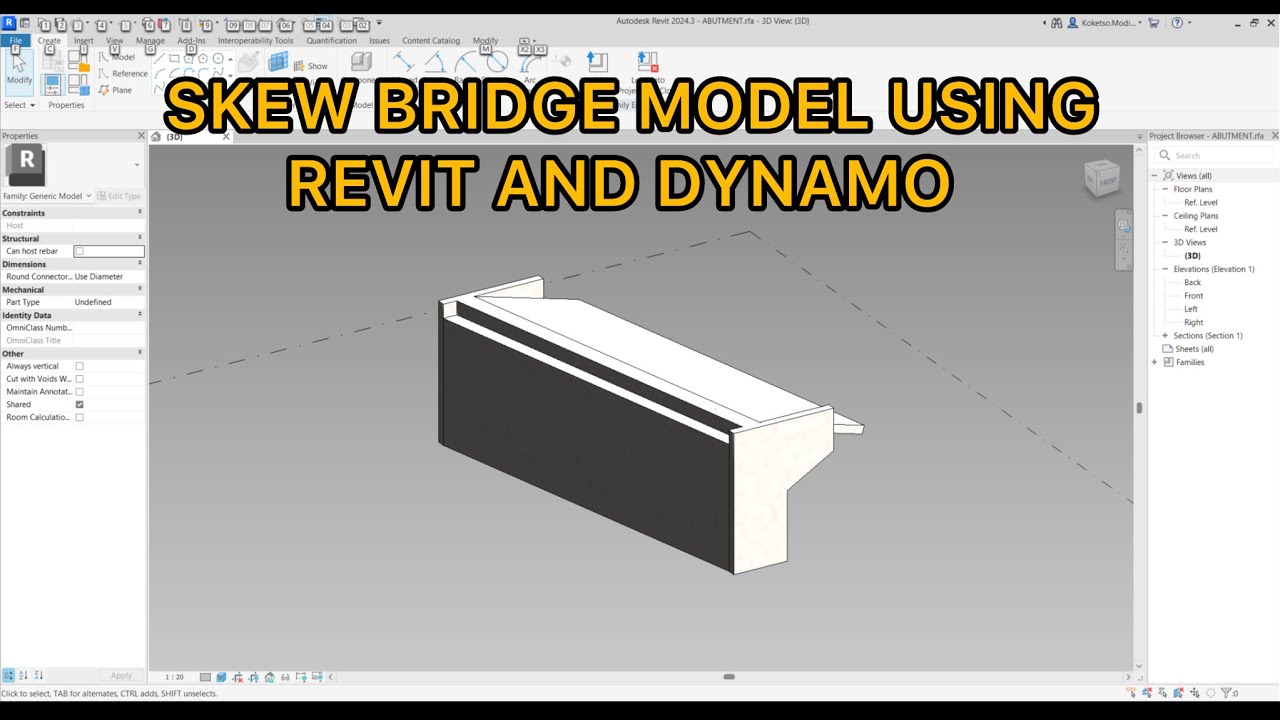 Part-02: Skew Bridge Abutment and Piers - YouTube