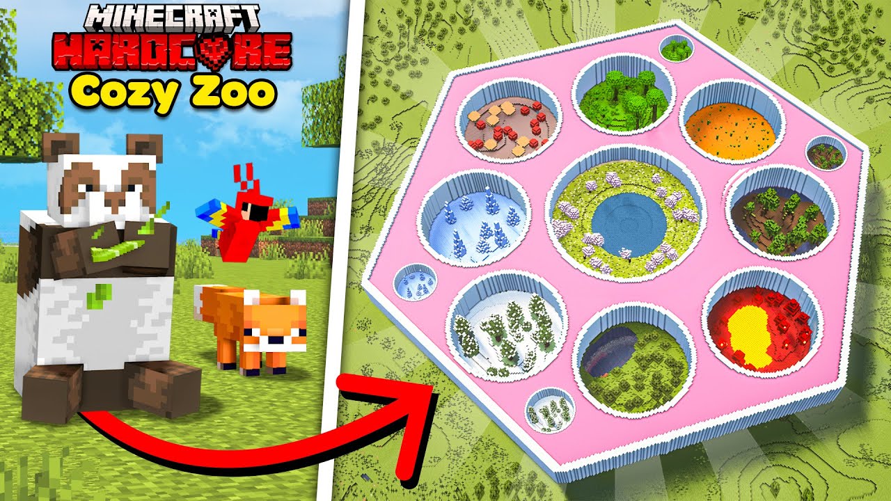 I Built a Cozy ZOO for EVERY Animal in Minecraft Hardcore - YouTube