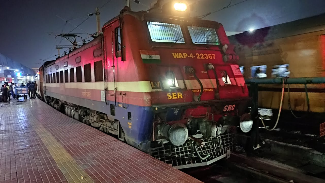 || 10 Hours Late Running Train || Korba - Kochuveli Express ...