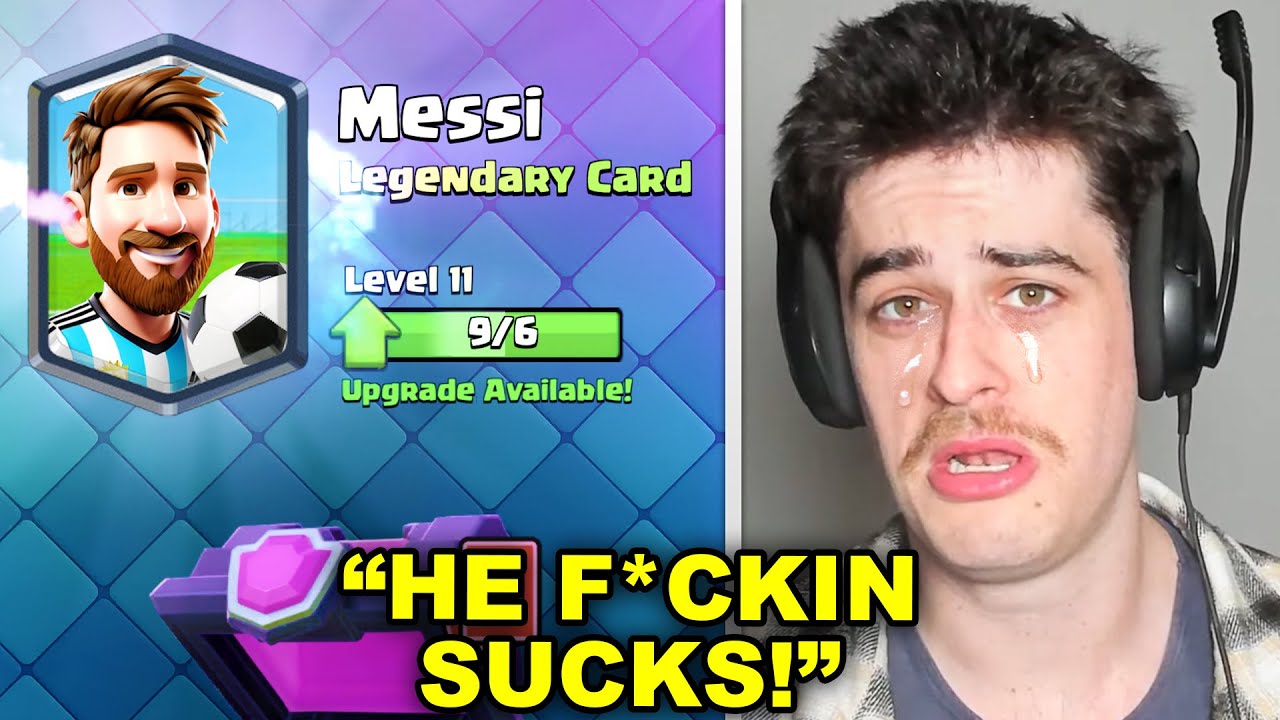 *NEW* MESSI CARD ANNOUNCED (KEN IS FURIOUS) Clash Royale Cozy Gameplay ...