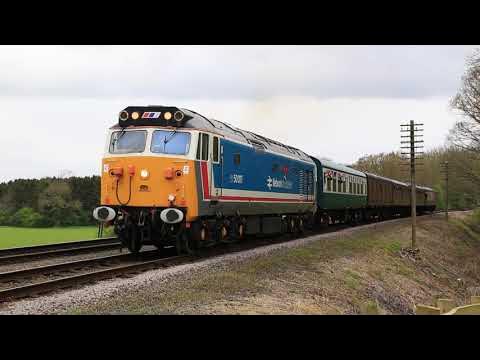 50017 'Royal Oak’ at Kinchley Lane | GCR 2024 Spring Diesel Gala - YouTube