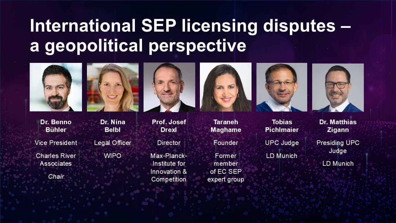 Modernising SEP Licensing Conference: Intl. SEP licensing disputes - a ...