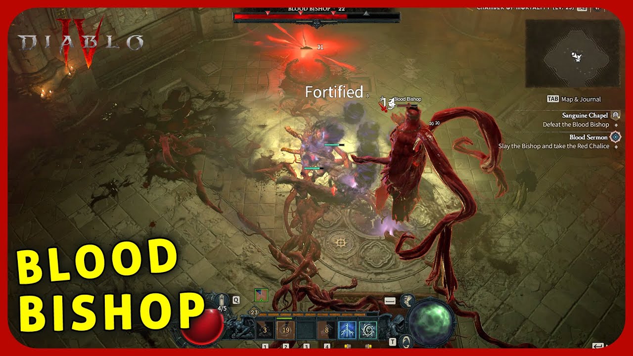 BLOOD BISHOP Boss Fight *DRUID* Diablo 4 Gameplay (Open Beta) - YouTube