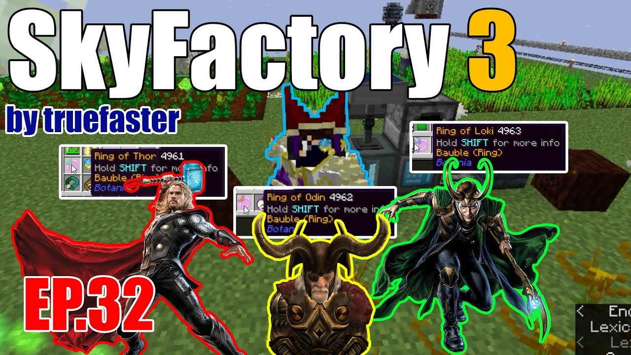 แหวนเทพ จากบอสไกอา(Gaia Spirit) [Minecraft - Sky Factory 3] EP.32 - YouTube