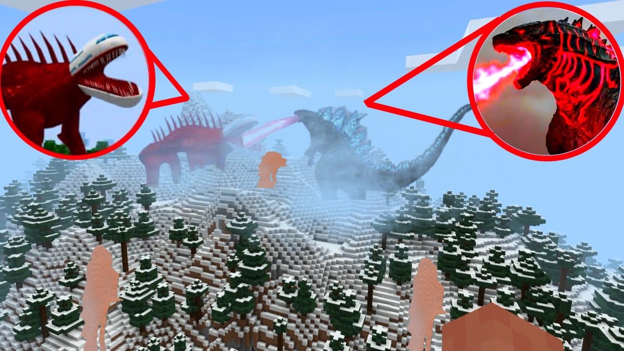 Godzilla vs Infected Sky in Minecraft - YouTube