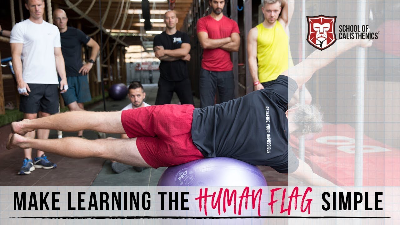 Make LEARNING the HUMAN FLAG simple // School of Calisthenics - YouTube
