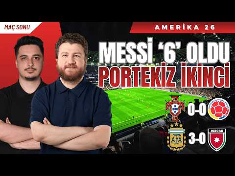 Messi 2.5 Maçta 6 Gol... Arjantin 3-1 Ürdün, Portekiz 0-0 Kolombiya, Avusturya 3-3 Cezayir