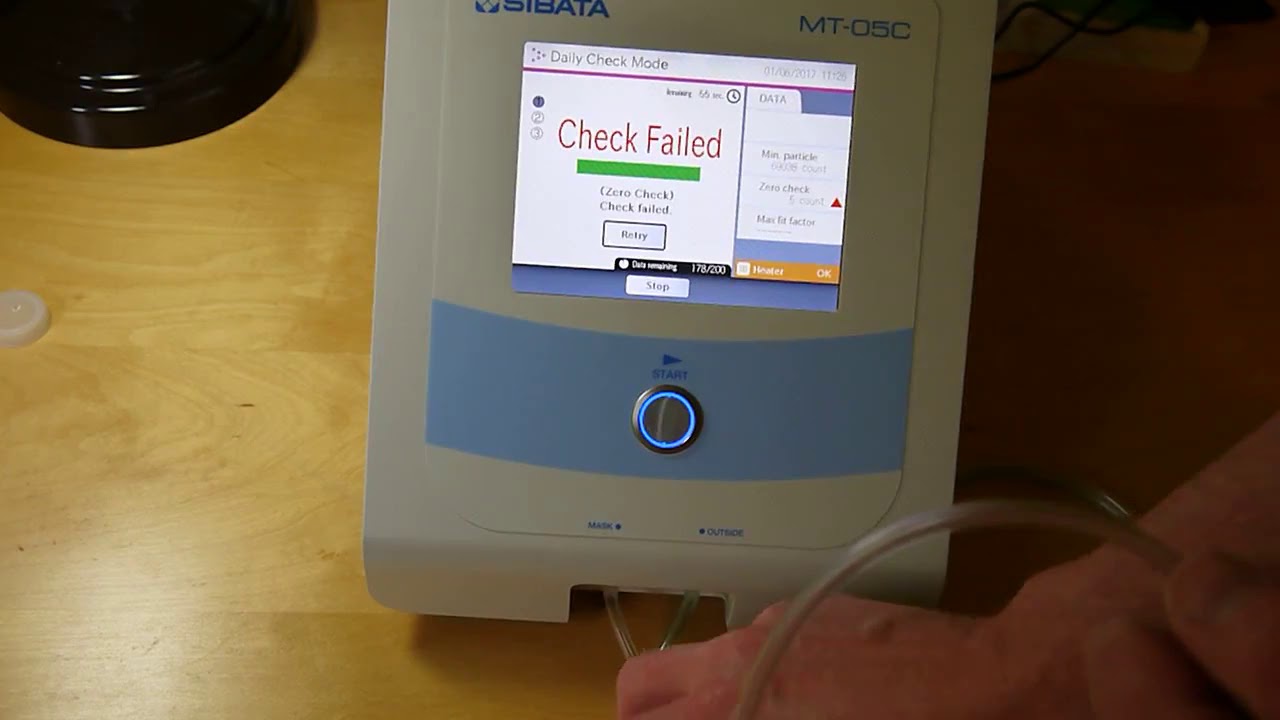 Daily check Sibata Mask Tester Pro fit tester 720p - YouTube
