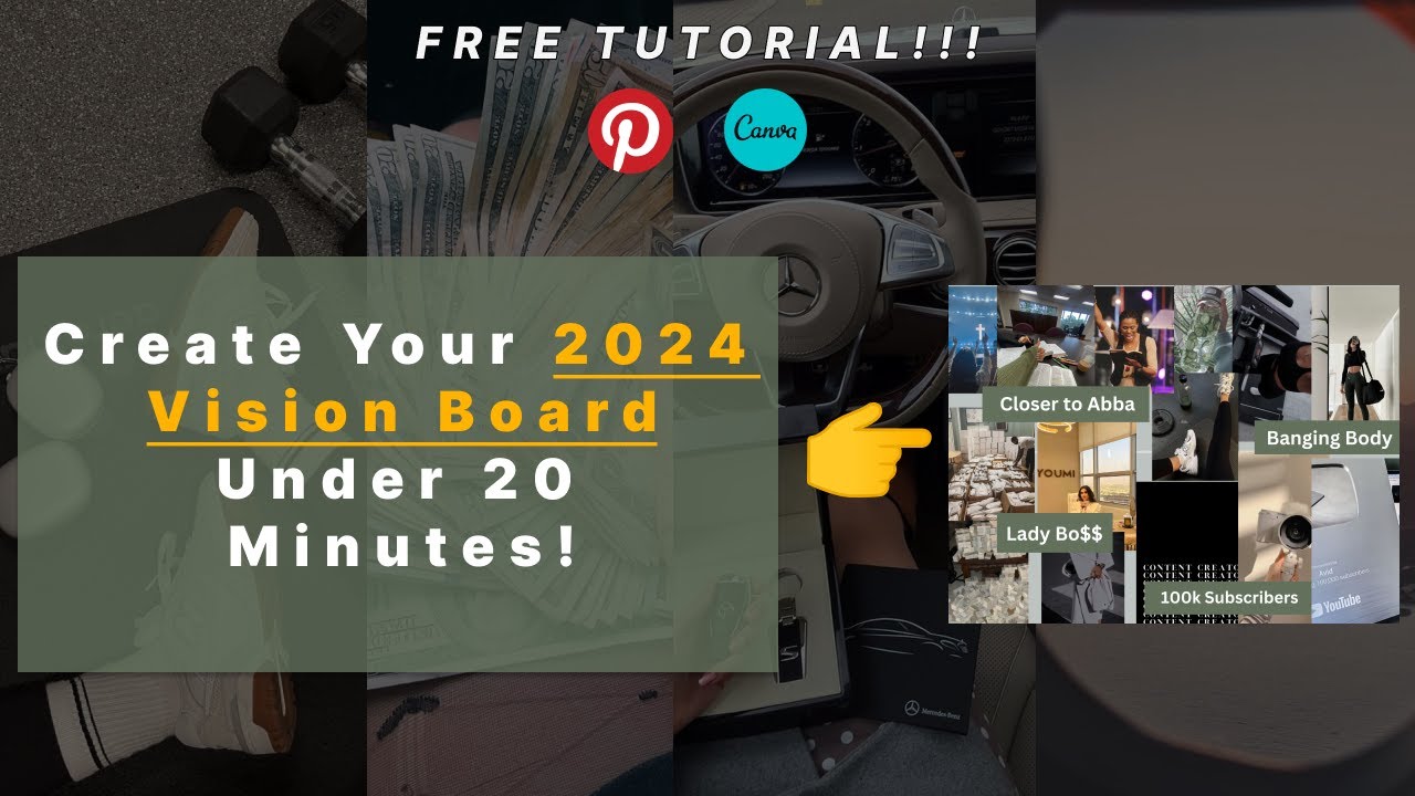 How To Create Your 'Realistic' 2024 Vision Board: Full Tutorial + Tips ...