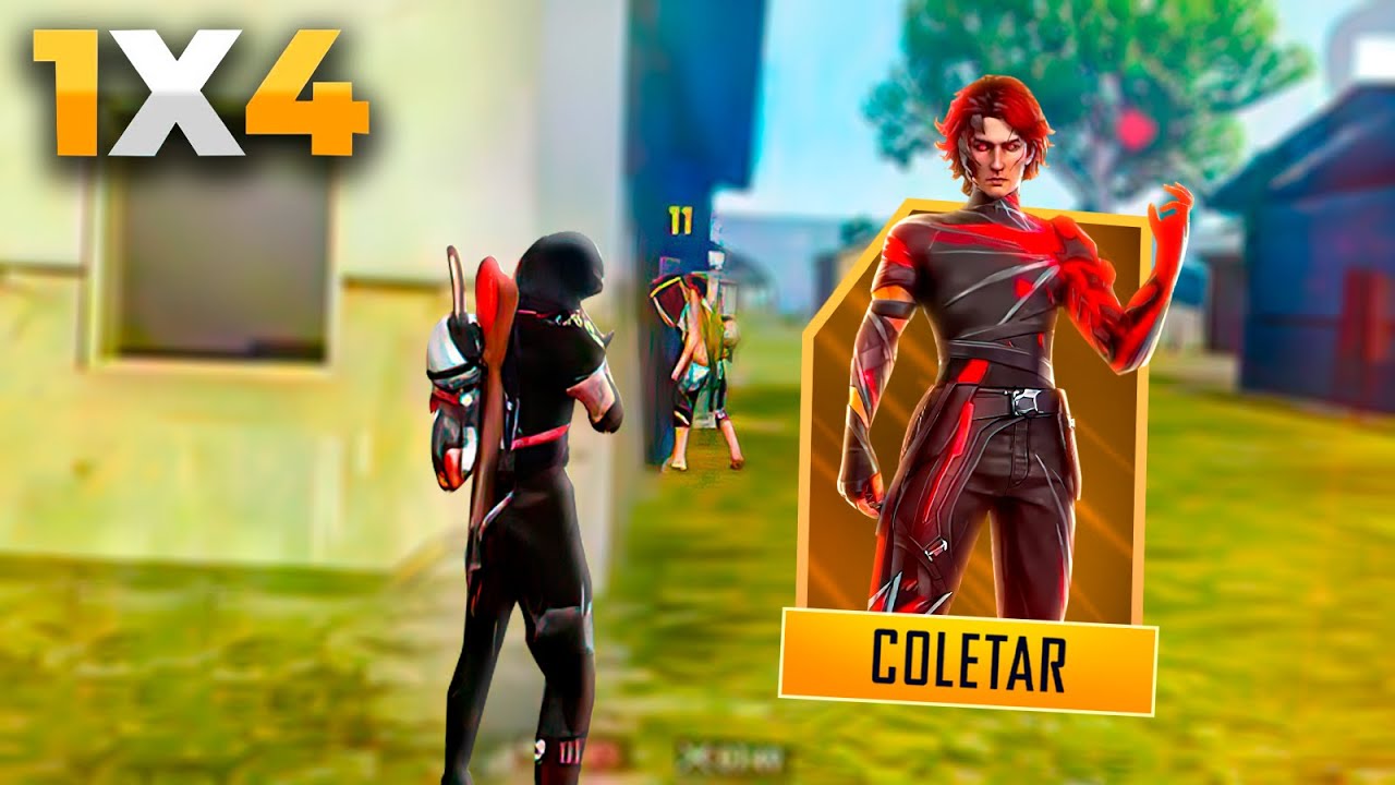 TESTEI A NOVA SKIN DO SCORPION NO RUSH SOLO X SQUAD! FREE FIRE - YouTube