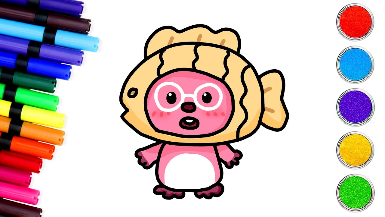 Vẽ tạo hình nhân vật Loopy | Học vẽ cùng bé - YouTube