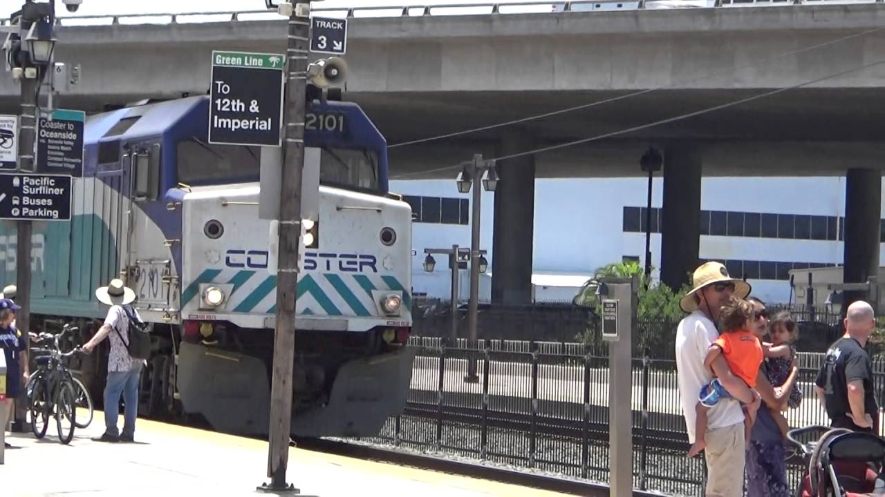 Coaster Train 685 F40ph 2101 Arrived At Old Town - YouTube