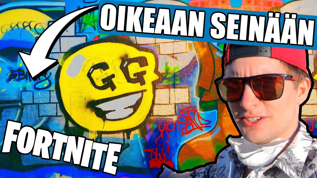 TEHDÄÄN FORTNITE GRAFFITEJA OIKEASTI - (Real Fortnite Graffiti) - YouTube