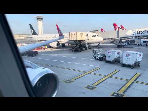 [4K]Great IAE Engine Buzz! Turkish Airlines A321-200 Pushback, Startup, Taxi and Takeoff in Istanbul