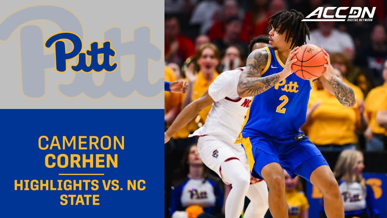 Pitt Forward Cameron Corhen Highlights vs. NC State - YouTube