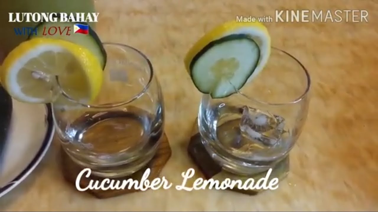 Lutong pinoy, cucumber lemonade - YouTube