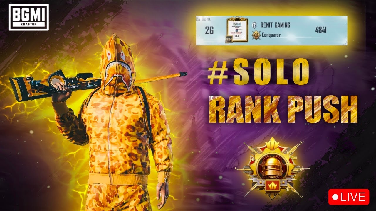RANK :- 200 || Solo Rank Push in BGMI Tips And Tricks #BGMI - YouTube