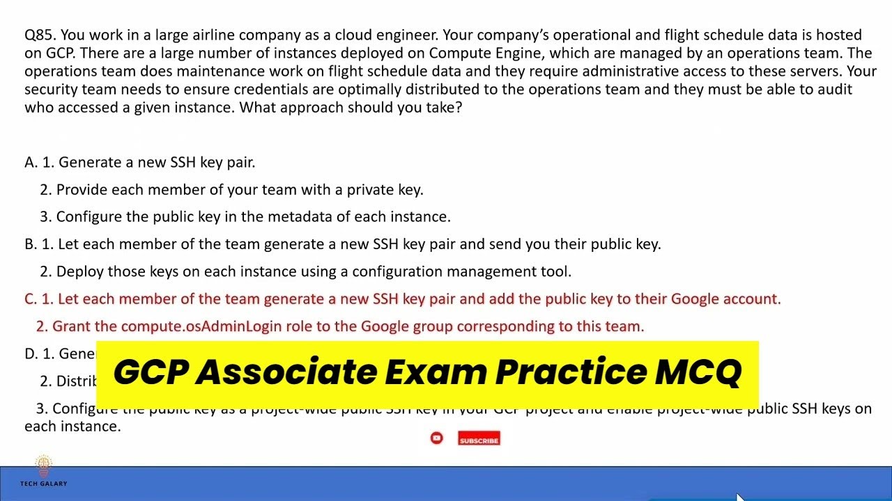 GCP | Google Cloud Associate Engineer Exam Practice Test Question Dump ...