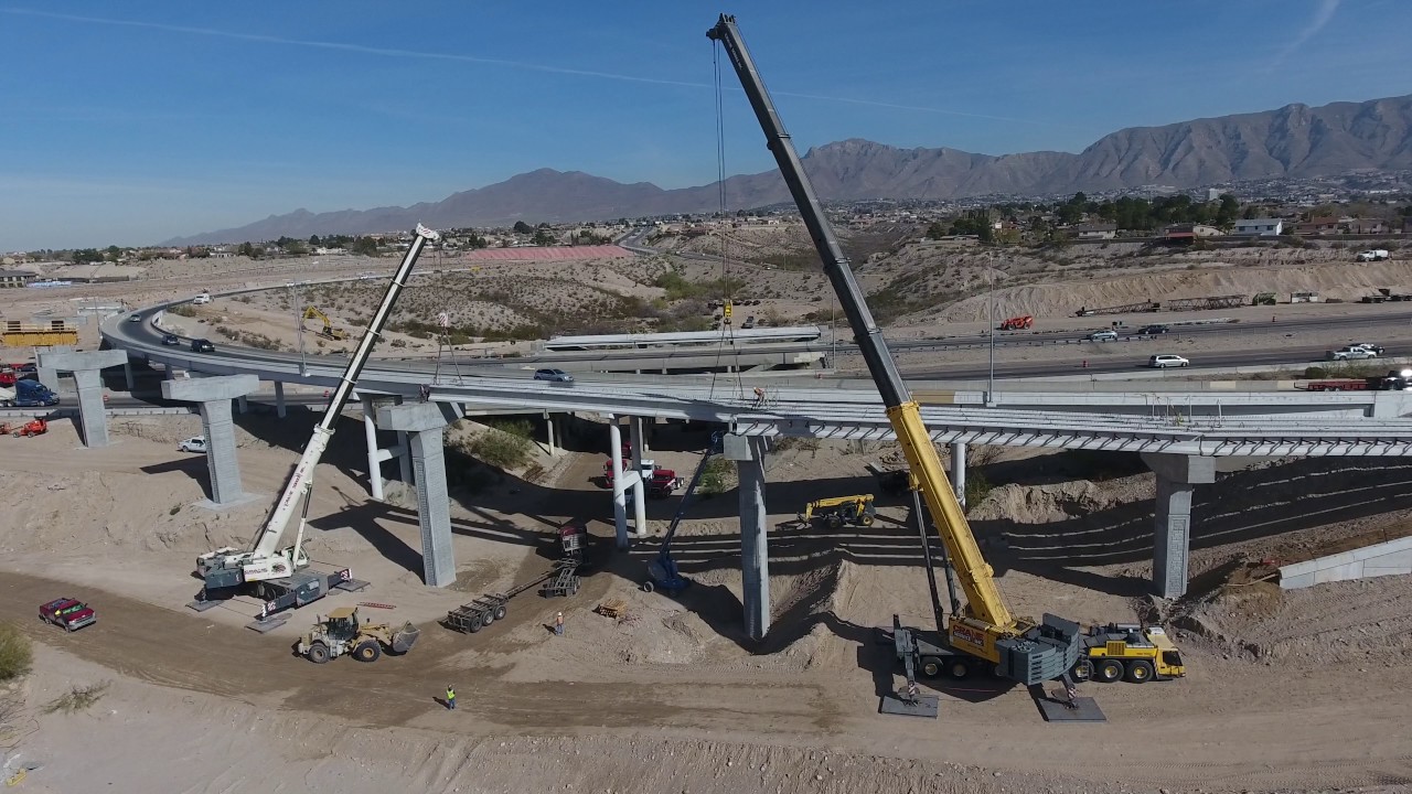 Go I-10 - Building a Bridge in El Paso, TX - YouTube
