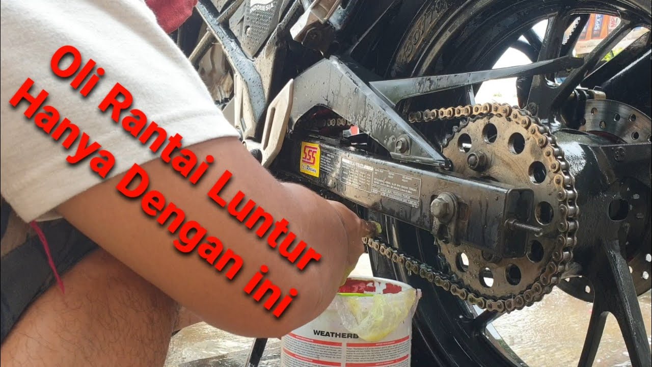 Cuci Motor Dirumahaja oli membandel pada rantai LUNTUR! - YouTube
