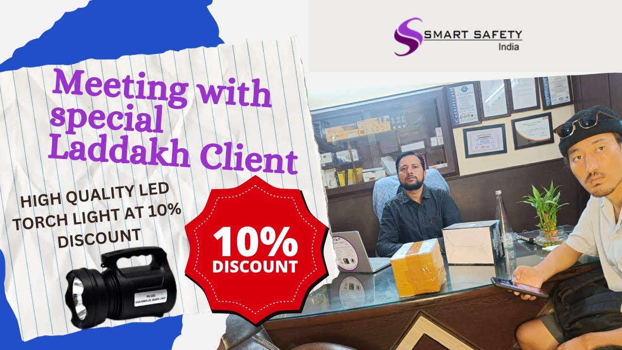 Led Torchlight | Meeting With Special Ladakh Client | Smart Safety ...