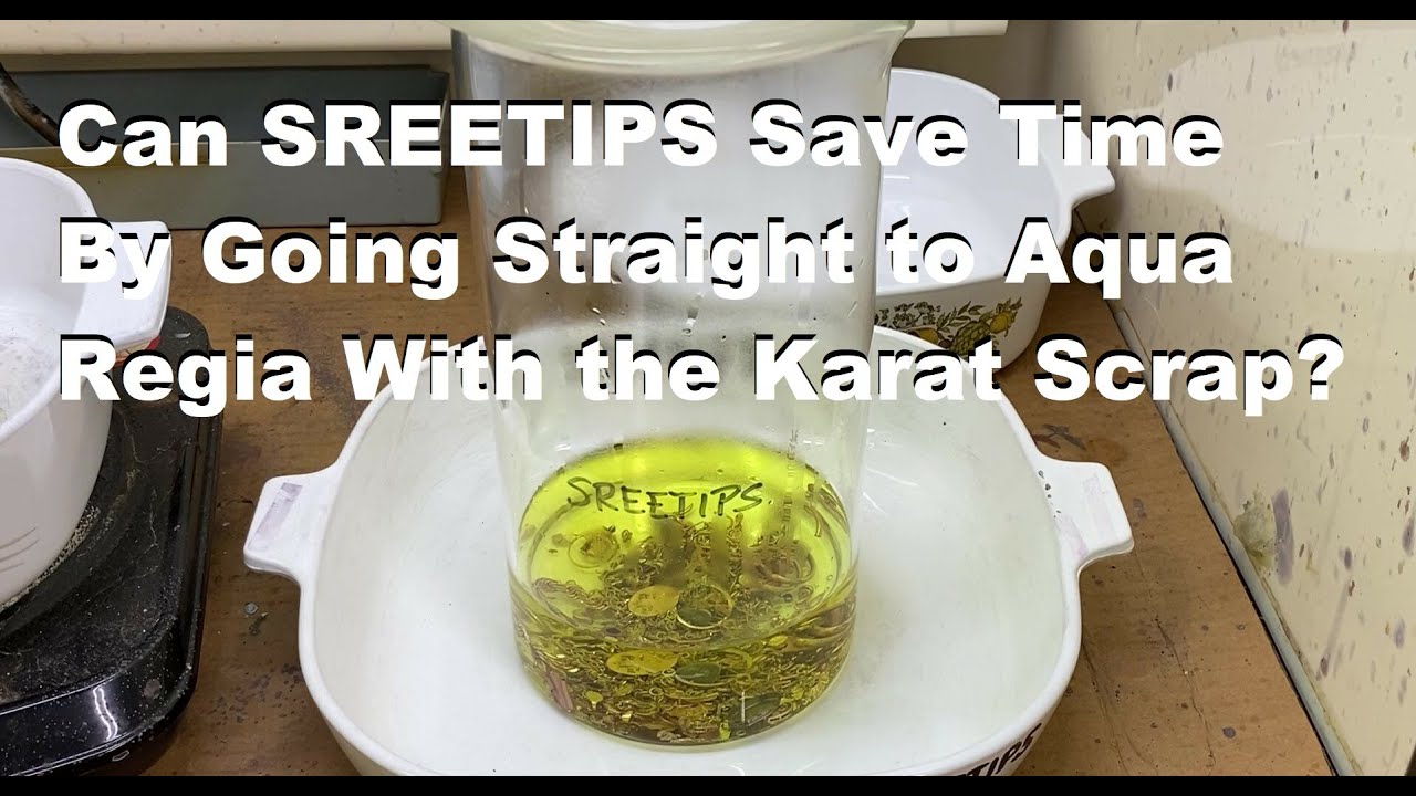 Karat Gold Going Straight into Aqua Regia Pt1 - YouTube