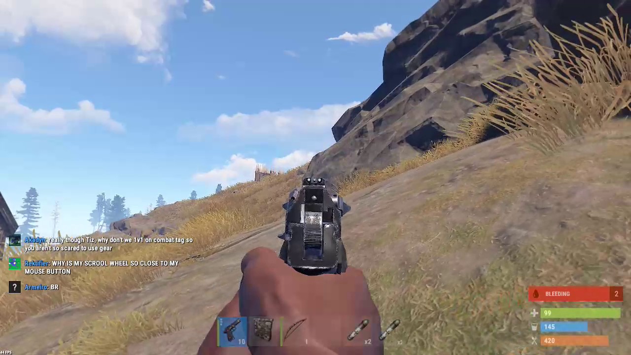 Rust - Primitive and Gun Fights - YouTube