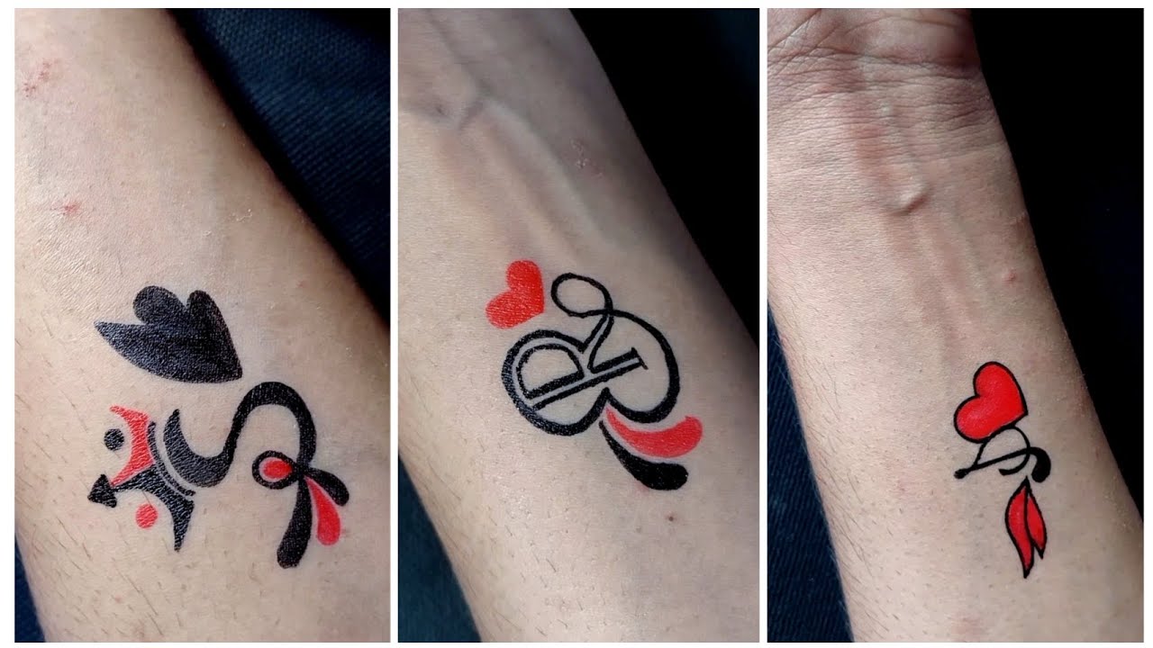 Three combination tattoo design - YouTube