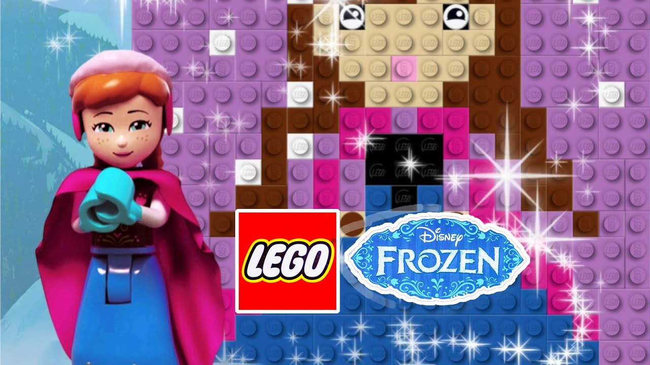 LEGO: Frozen Disney Princess - Anna Princess Mosaic Game - YouTube