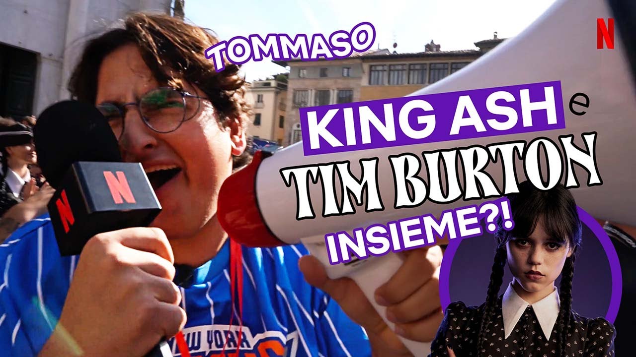 KINGASH incontra TIM BURTON e un esercito di MERCOLEDÌ ADDAMS?! | Netflix Italia - YouTube