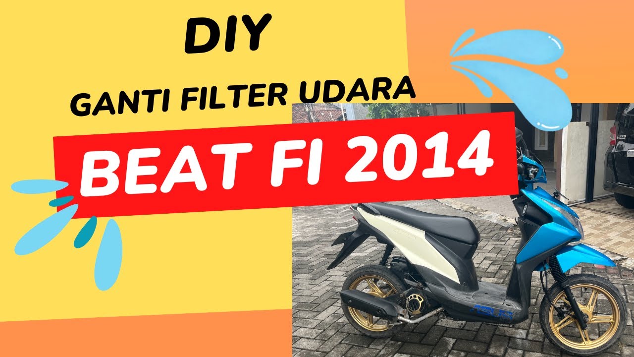Mengganti Filter Udara Honda Beat FI 2014 - YouTube