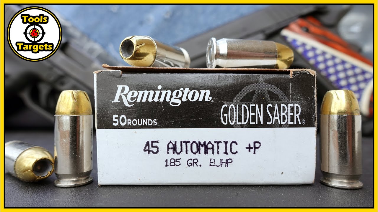 BETTER When BOOSTED?...Remington Golden Saber 185 Grain .45 ACP +P ...
