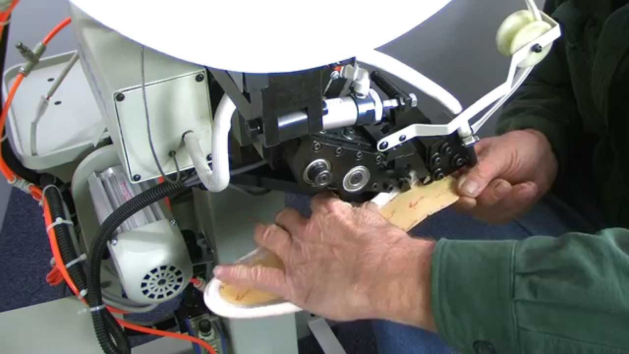Global SM 7840 RL - Rib laying machine for Goodyear Welt - YouTube