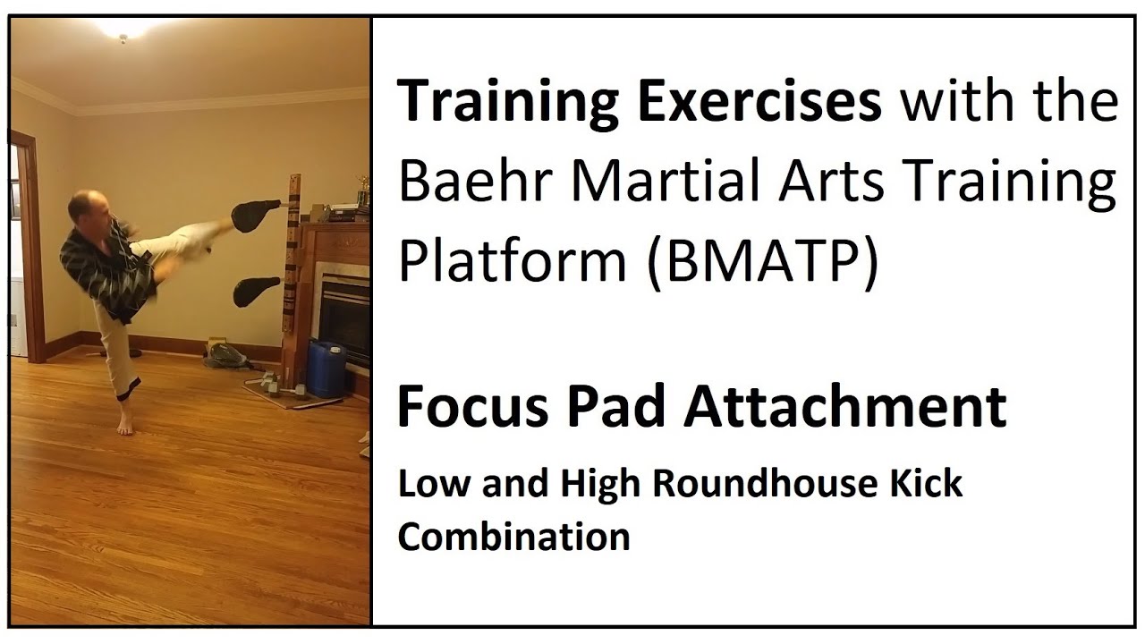 Training Exercises - Focus Pad - Low and High Roundhouse Kick (combo ...
