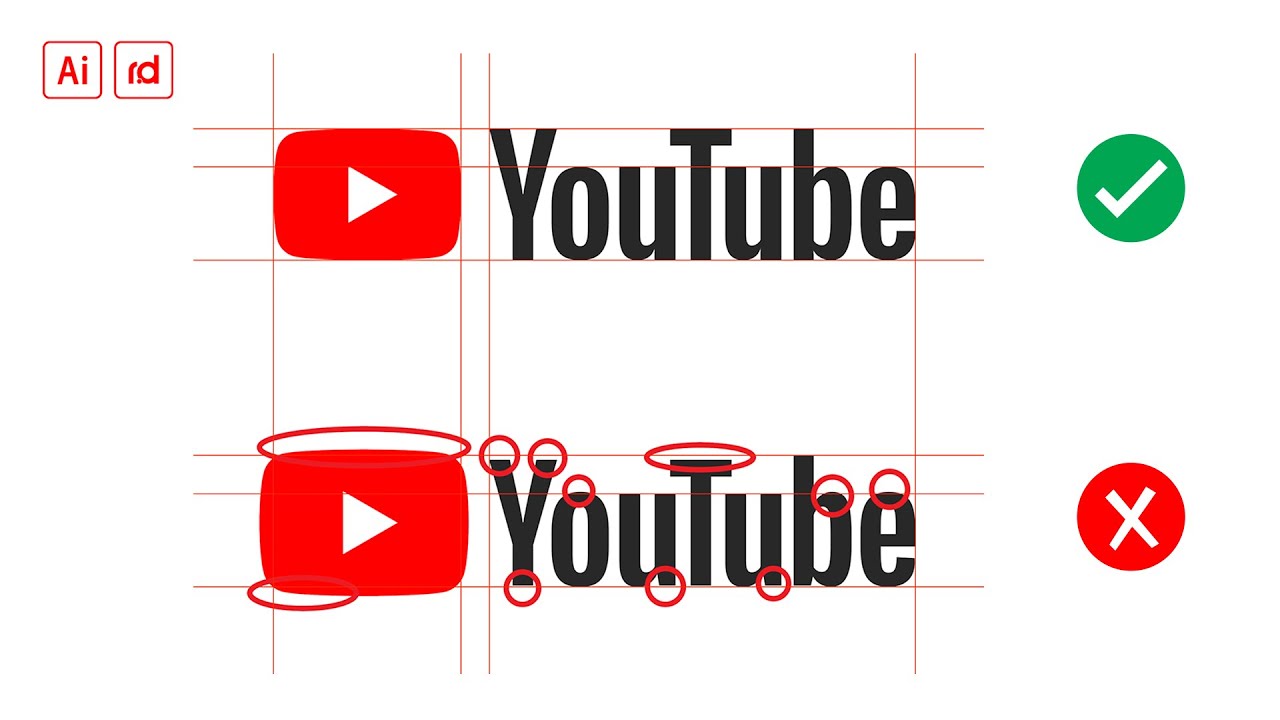 2022 NEW Youtube LOGO Re design | font & Icon some space & aline ...