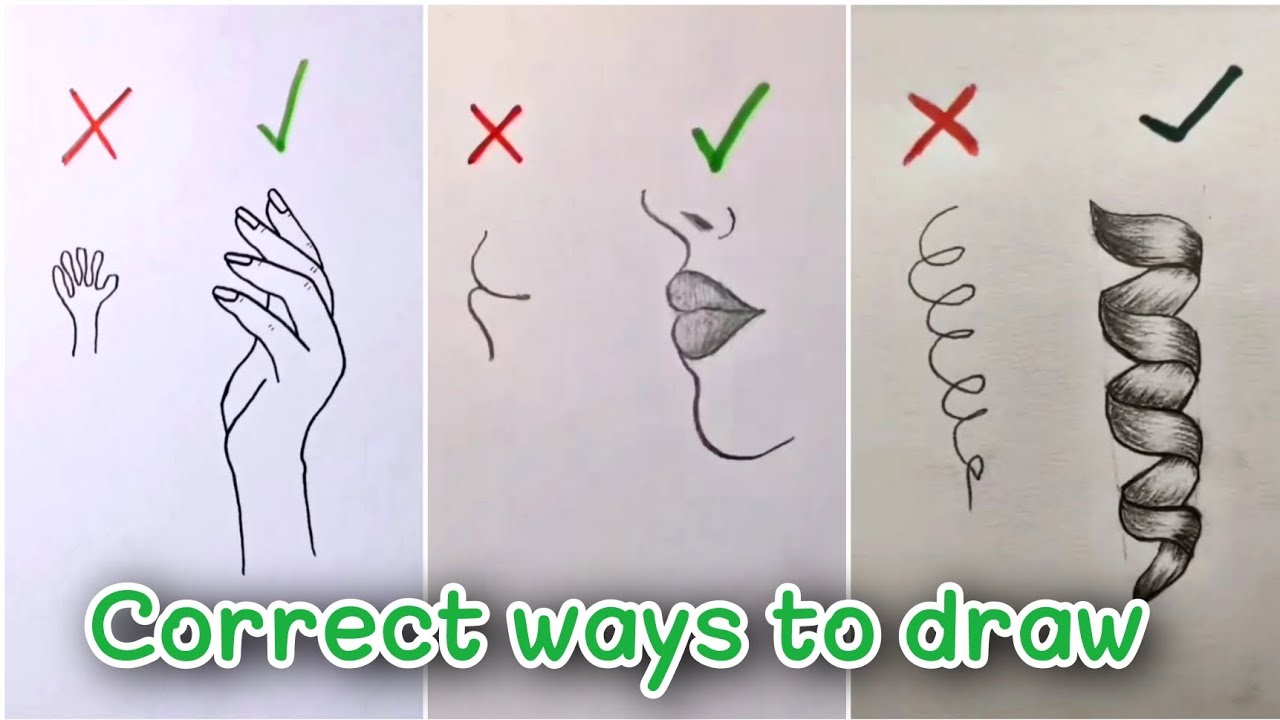 How to draw correctly and easily - YouTube