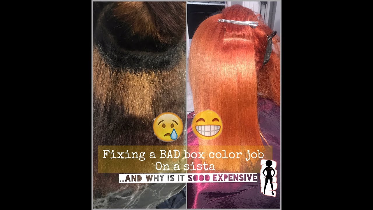 BOX HAIR COLOR DISASTER.. FIXED IT LIKE A BOSS!!!! - YouTube