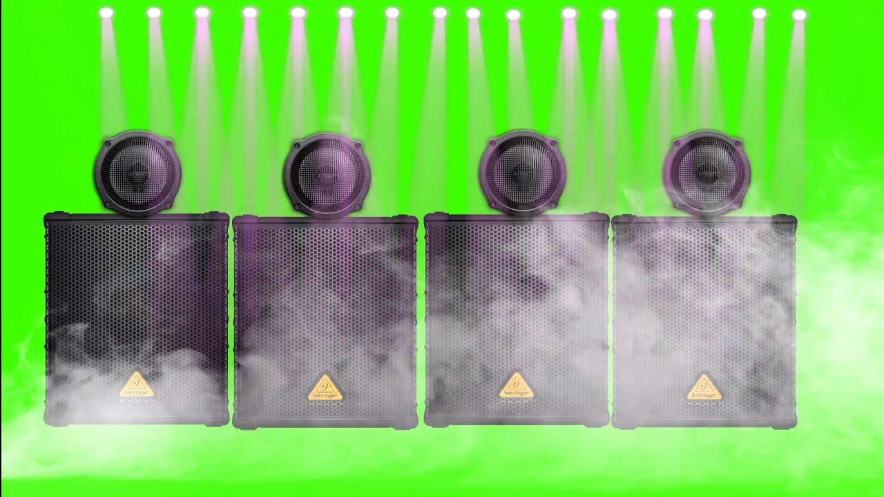 dj disco light green screen effect status // Smoke dj lighting satup ...