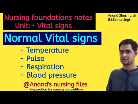 Normal values of vital signs//Normal reading of vital signs//Nursing ...