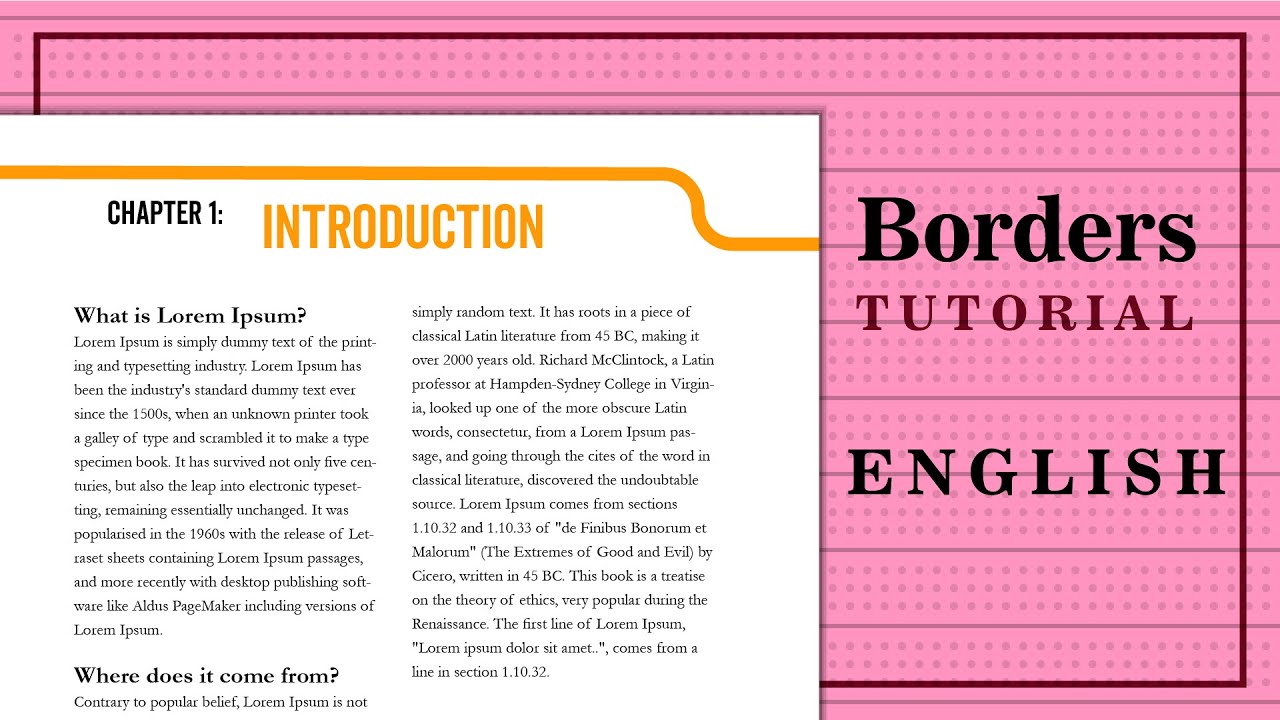 Adobe InDesign tutorial apply border on certain pages Explained in ...