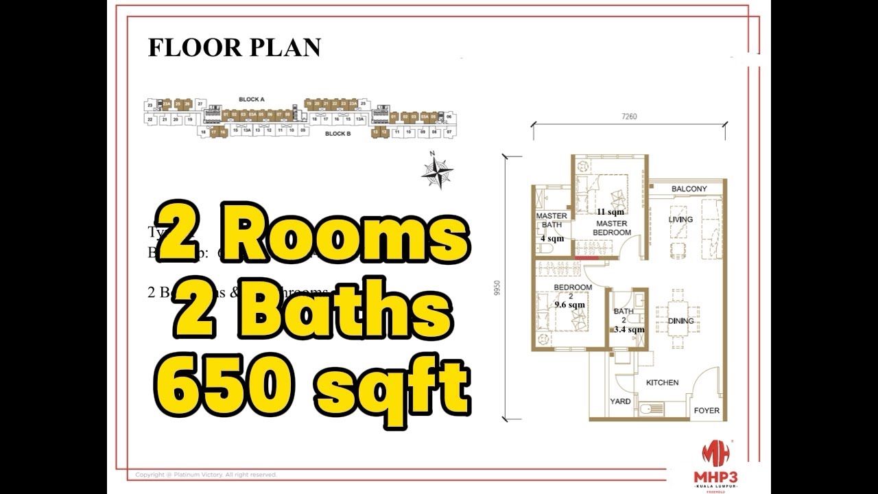 【MH Platinum 3 @ Jalan Gombak, KL Setapak】 Show Unit | Type A - 650 ...