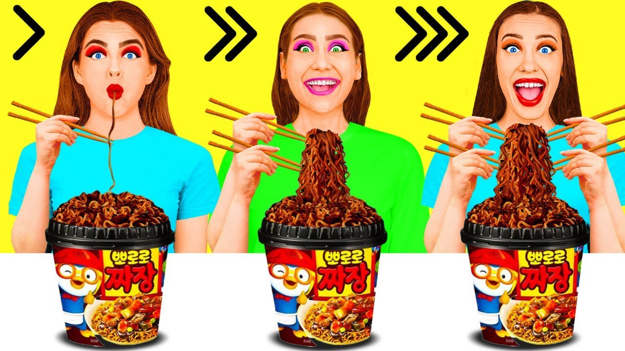 Fast, Medium or Slow Food Challenge by Fun Fun Challenge - YouTube