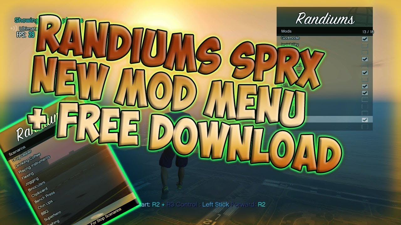 (PS3/GTA 5) Radiums Mod Menu (Non Host Kick Protection) + (FREE ...