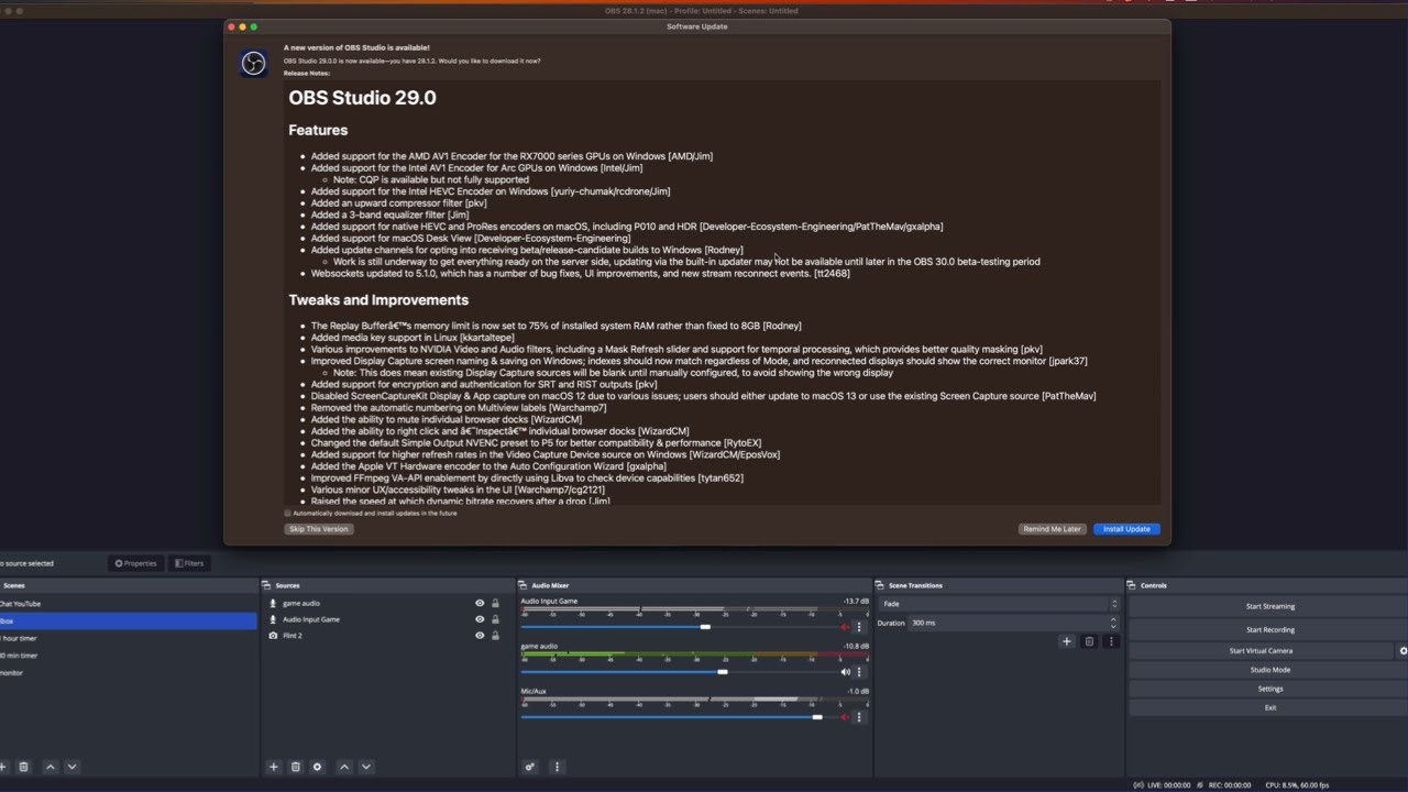 How To Update OBS on iMac - YouTube
