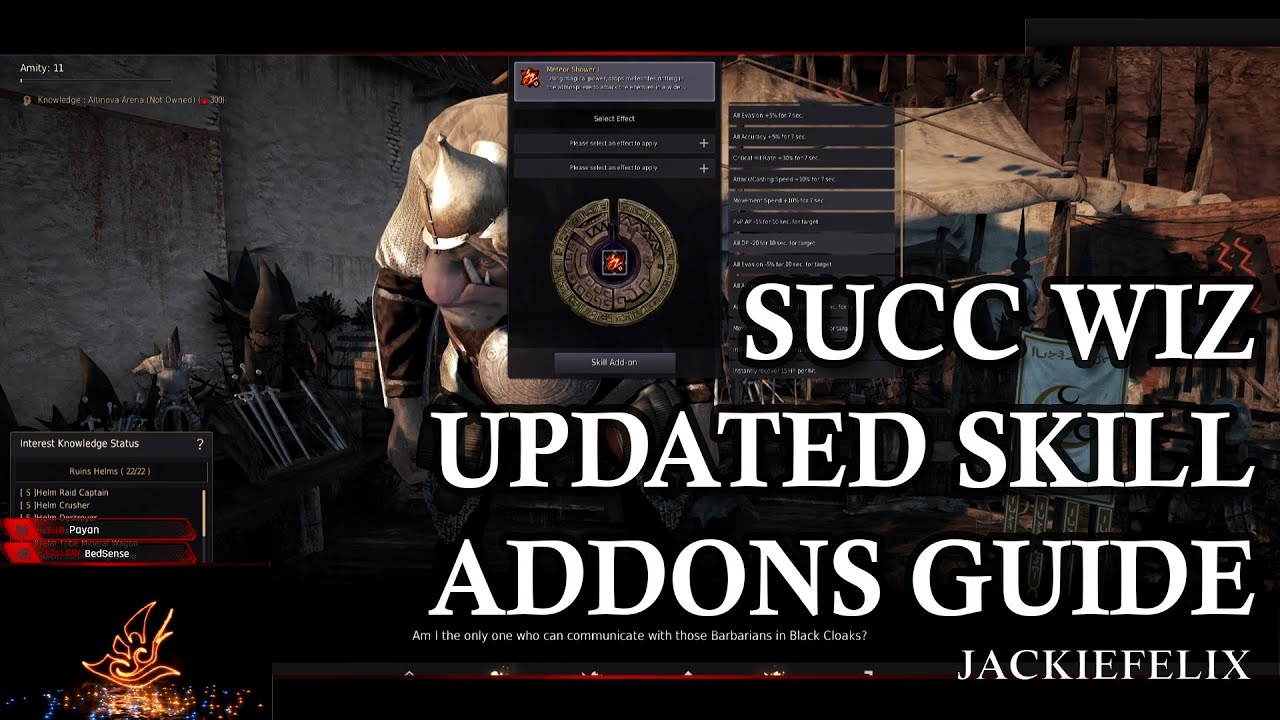 Updated Succ Wiz Skill-Addons Guide [November 2020] - YouTube
