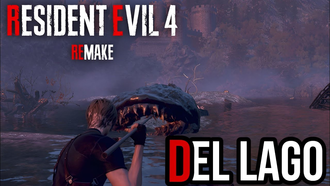 RESIDENT EVIL 4 REMAKE - Del Lago Boss Fight - YouTube