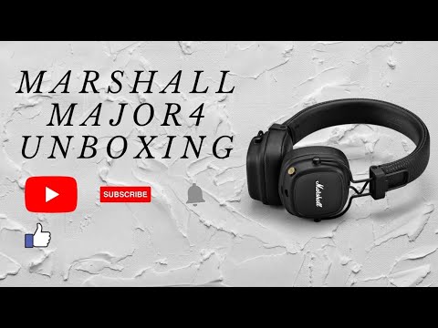 marshall major 4 unboxing - YouTube