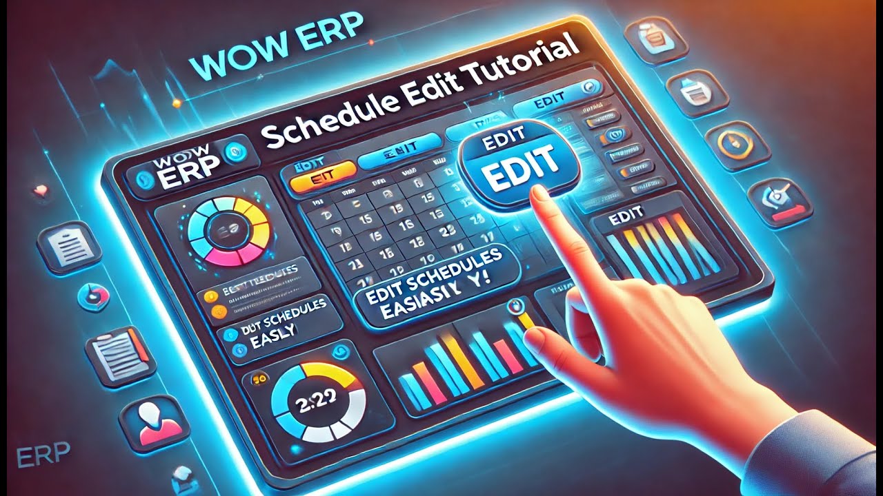 Wow ERP: Schedule Edit Tutorial - Simplify Your Workflow! - YouTube